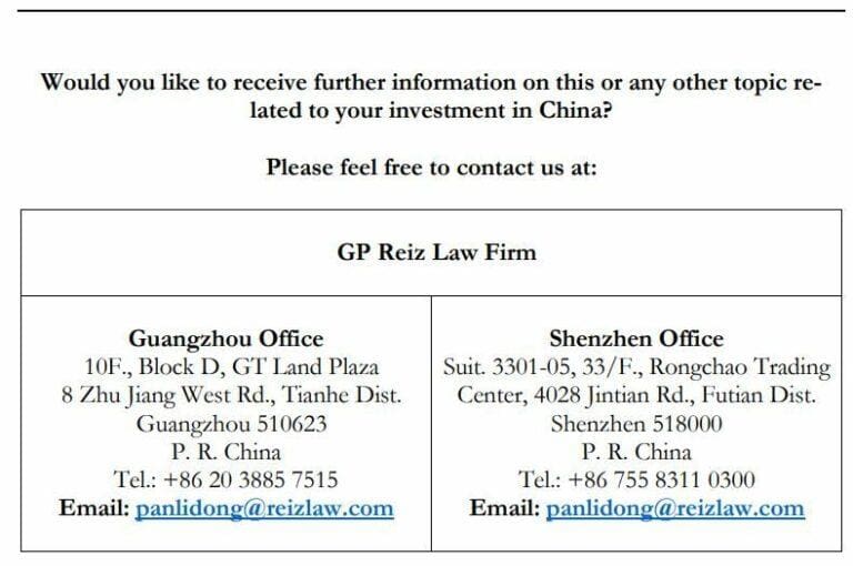 A Guide to Commercial Contracts under Chinese Law